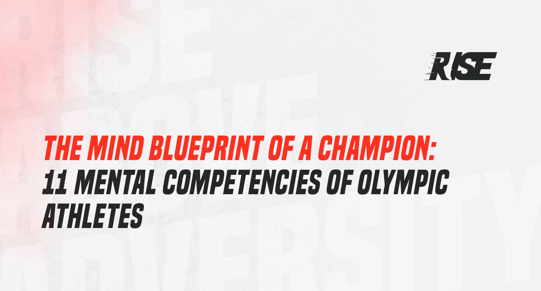 The Mind Blueprint of a Champion - 11 Mental Competencies of Olympic ...